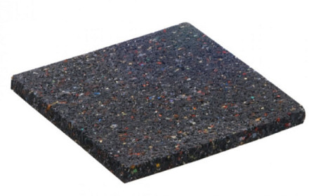 Vaste rubber tegeldragers 10x10x1