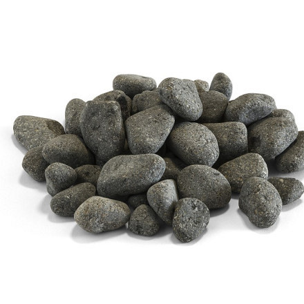 Basalt Pebbles 20 kg Grijs-zwart 10-25 mm